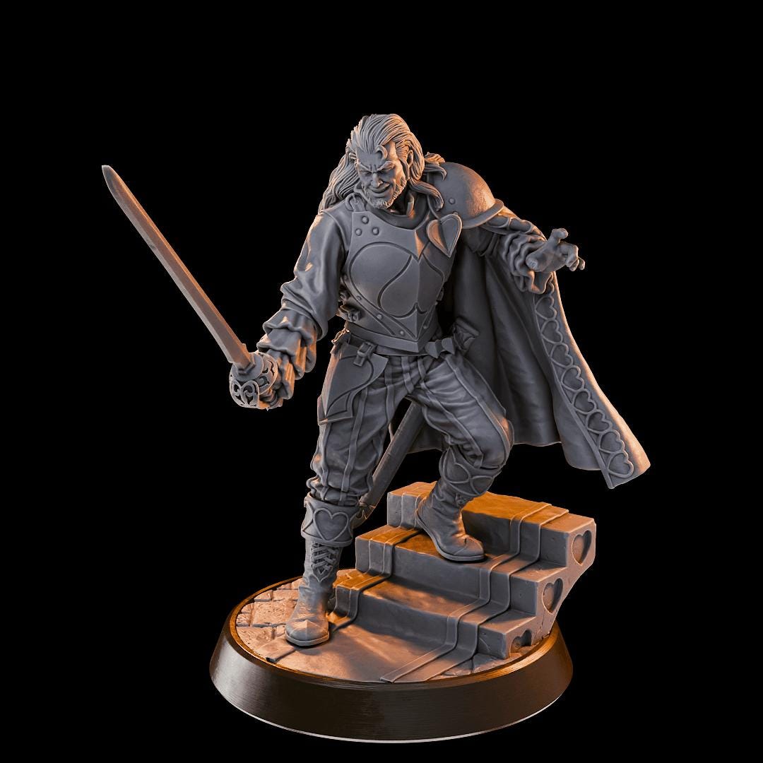 Queens Knight / Wonder / DND/ Unpainted - Etsy