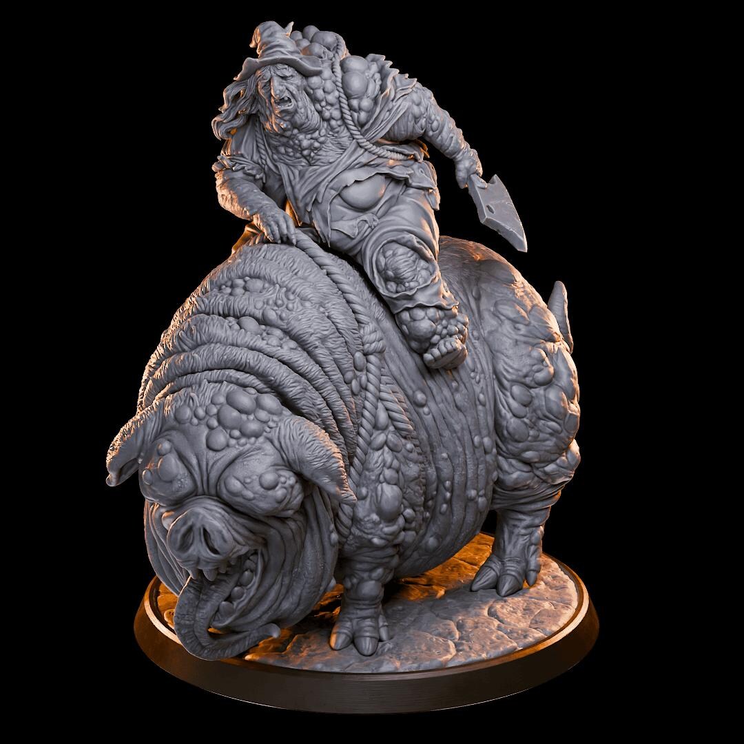 Boil Witch With Swine / Dnd / Unpainted - Etsy