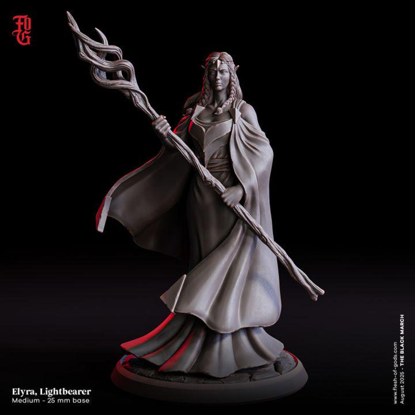 Elyra, Elf Wizard Female / Dnd Unpainted Mini - Etsy