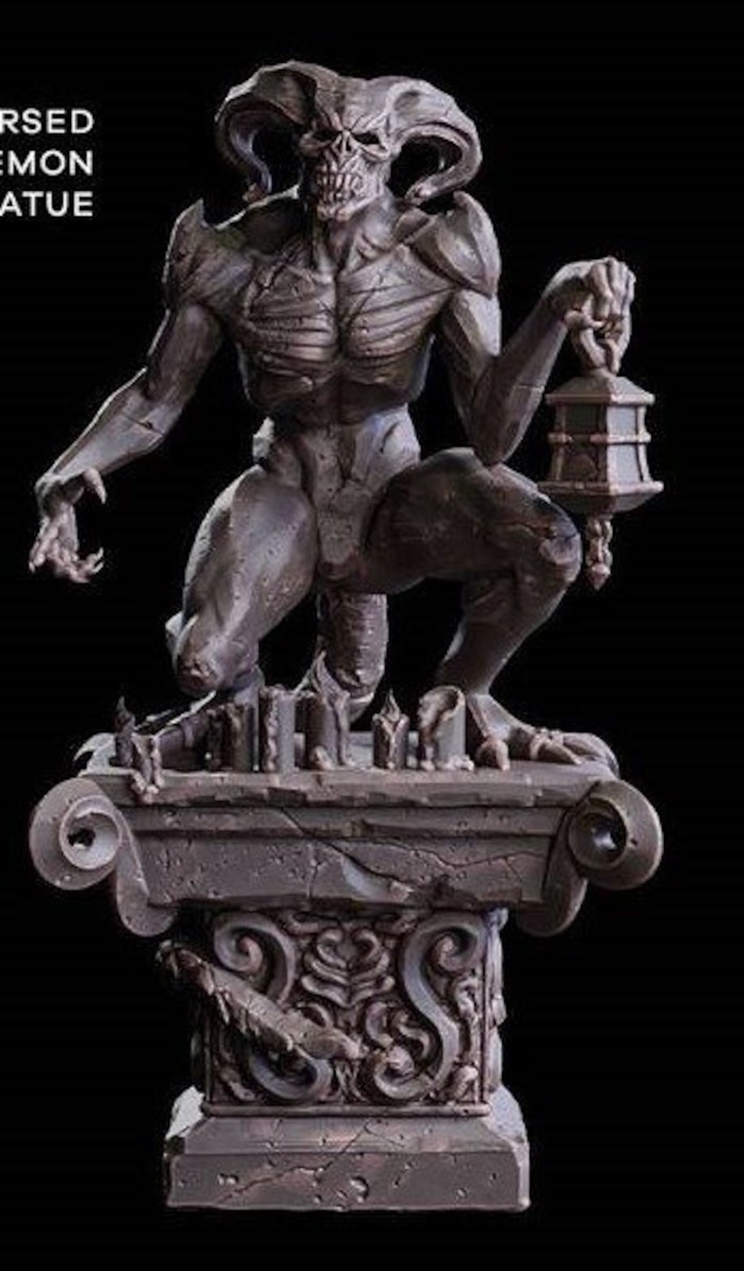Demon Devil Statue - Etsy
