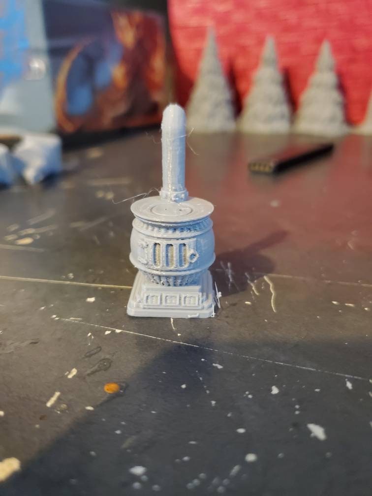 Pot Belly Stove / Dnd / 28 Mm Scale - Etsy