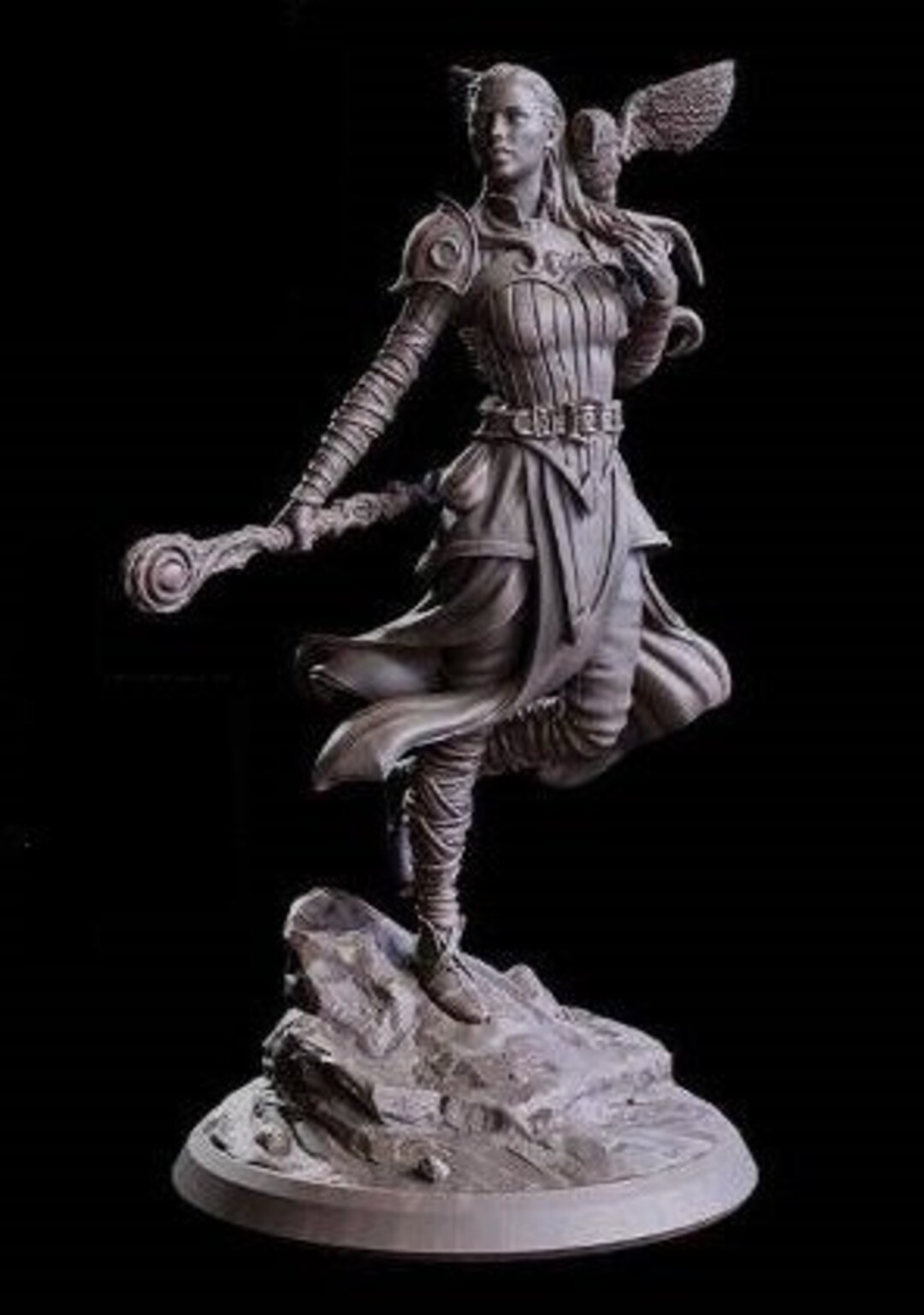 Elf Cleric Female With Bird - Etsy