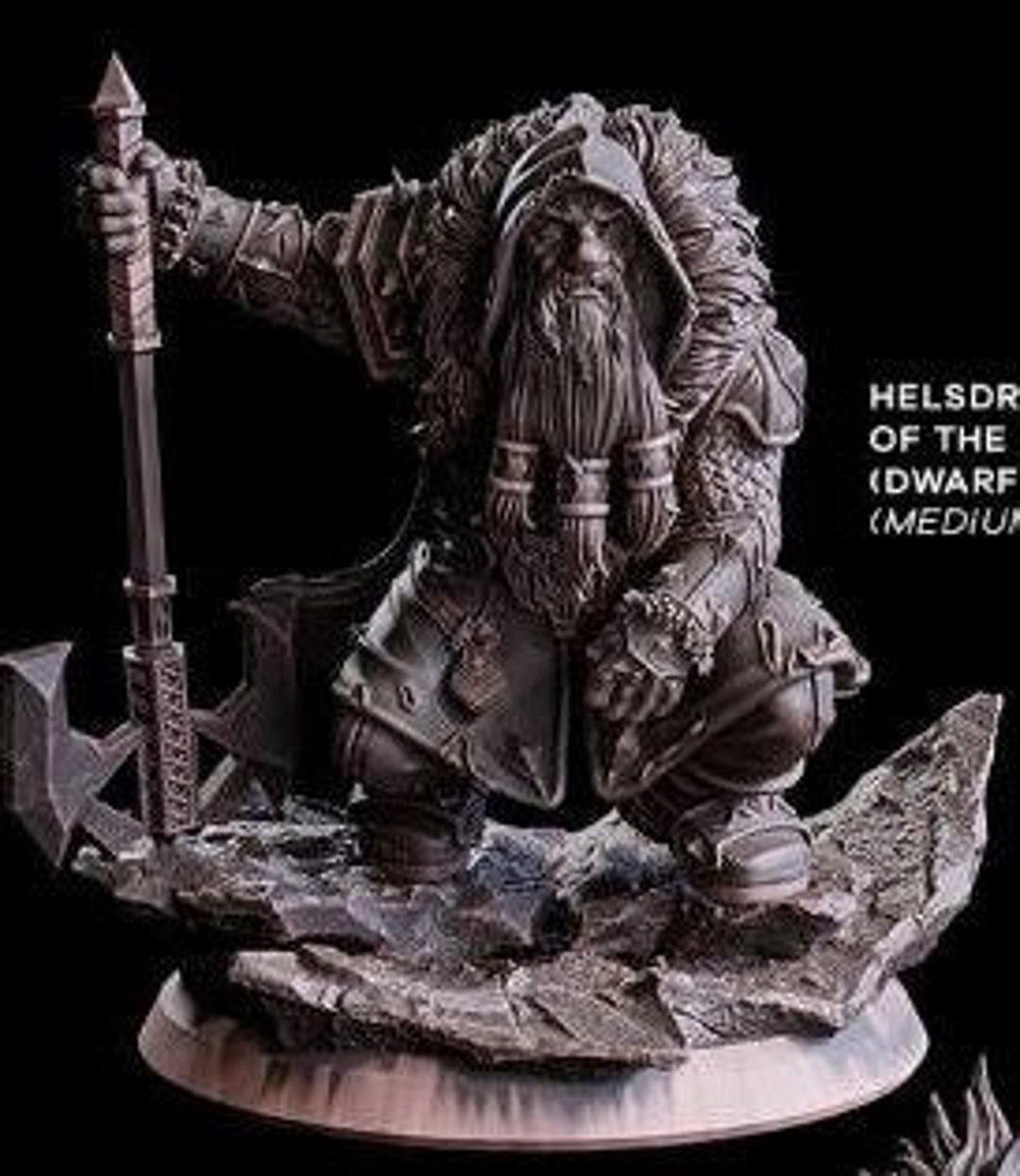 Male Dwarf Fighter/ Dnd/ Unpainted/ 3d Printed - Etsy