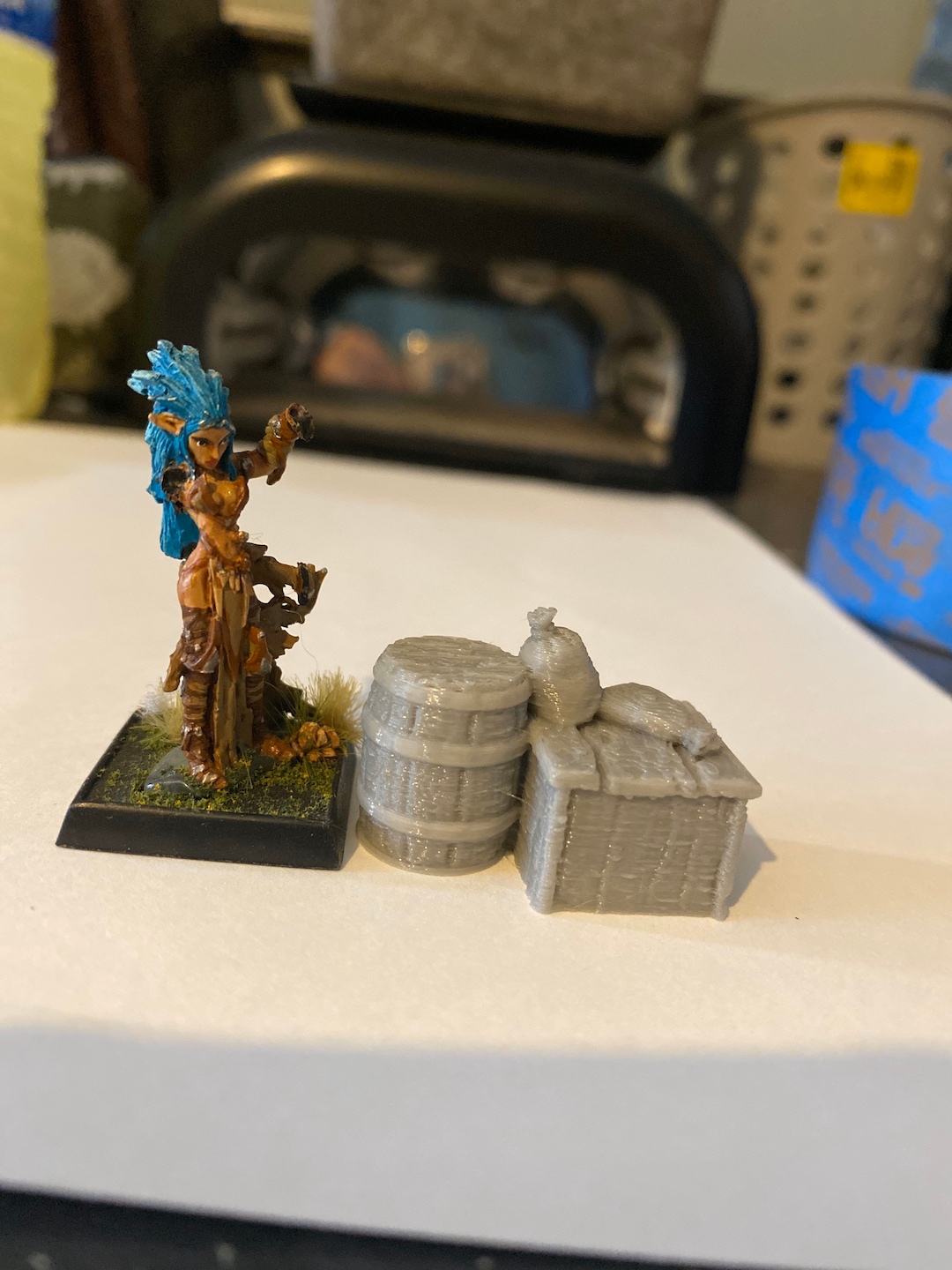 Crate With Barrel and Sack / 28 Mm Scale / Dnd - Etsy