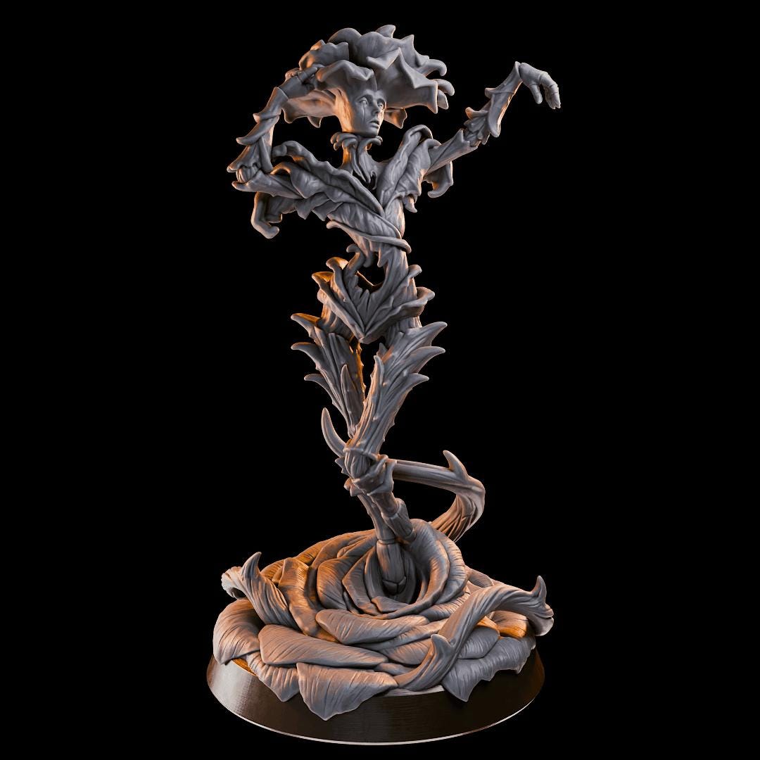 Rose Dryad / Dnd/ Unpainted Mini - Etsy