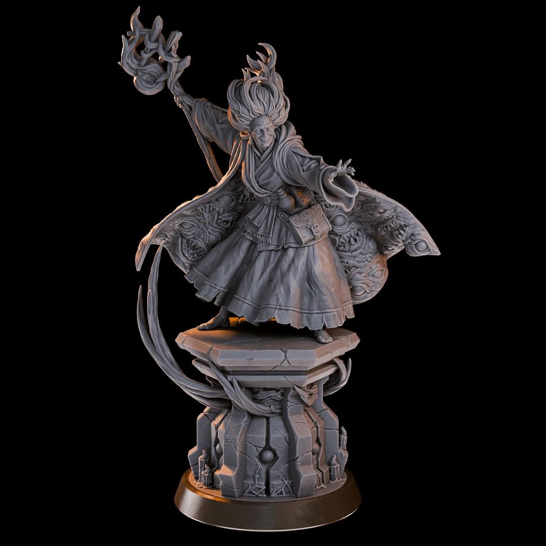 Crazed Witch Mage / Dnd Unpainted Mini - Etsy