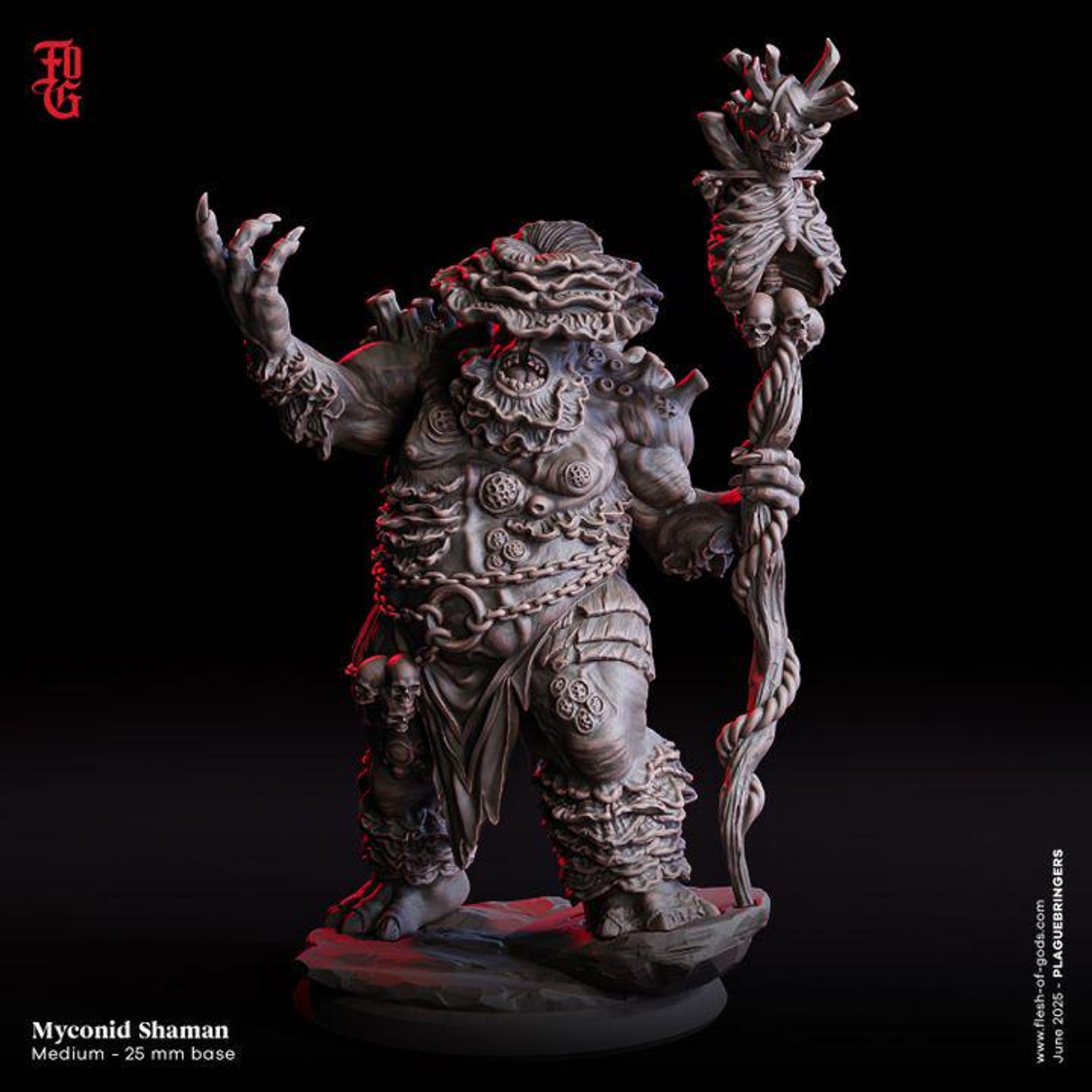 Myconid Shaman Fungus / Unpainted Dnd Mini - Etsy