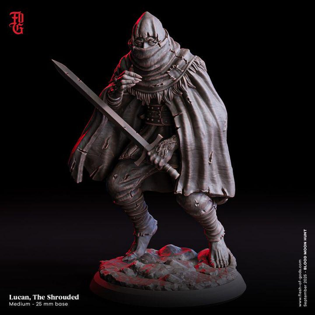 Hooded Werewolf Rogue/ Dnd Unpainted Mini - Etsy