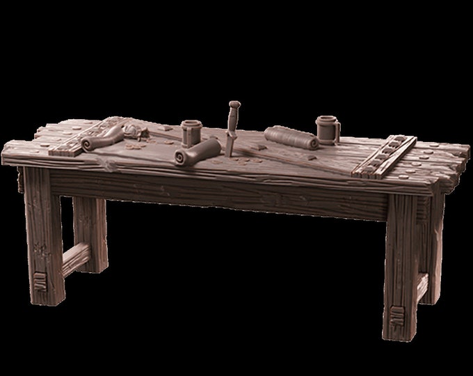 Table With Objects Dnd 5e 28 Mm Scale - Etsy