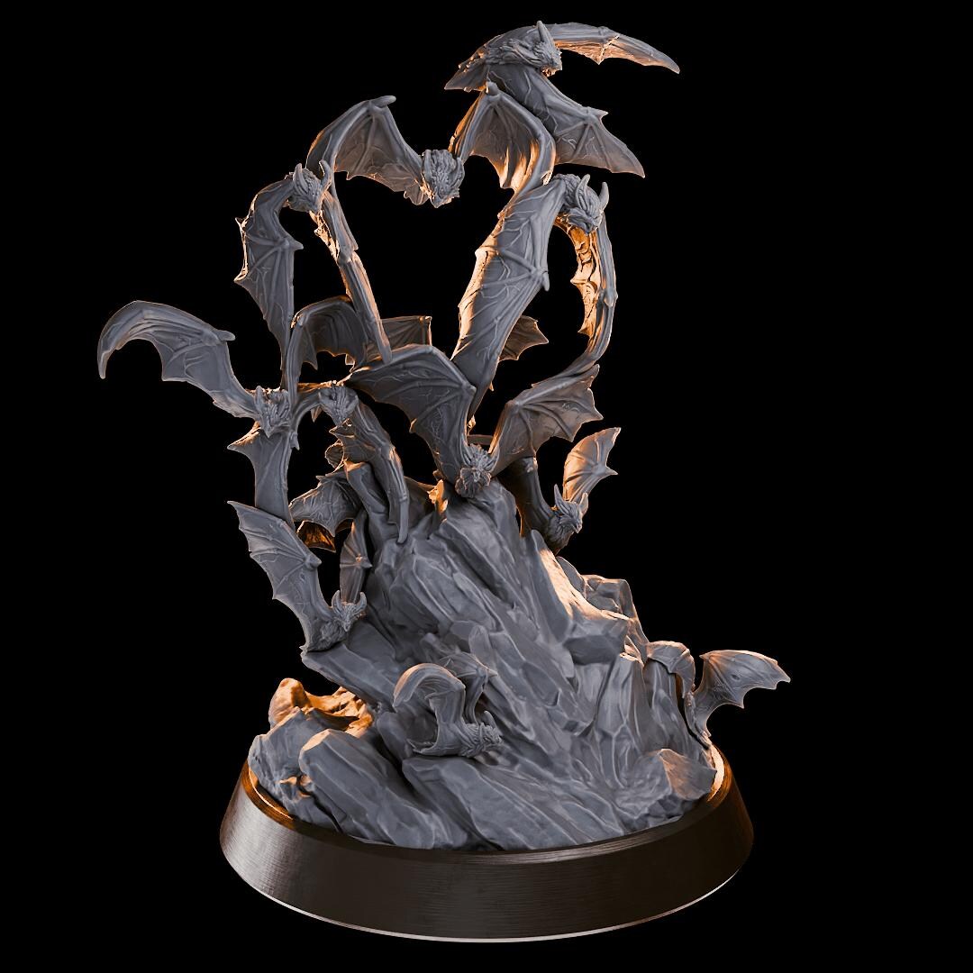 Swarm of Bats / DND /unpainted Mini - Etsy