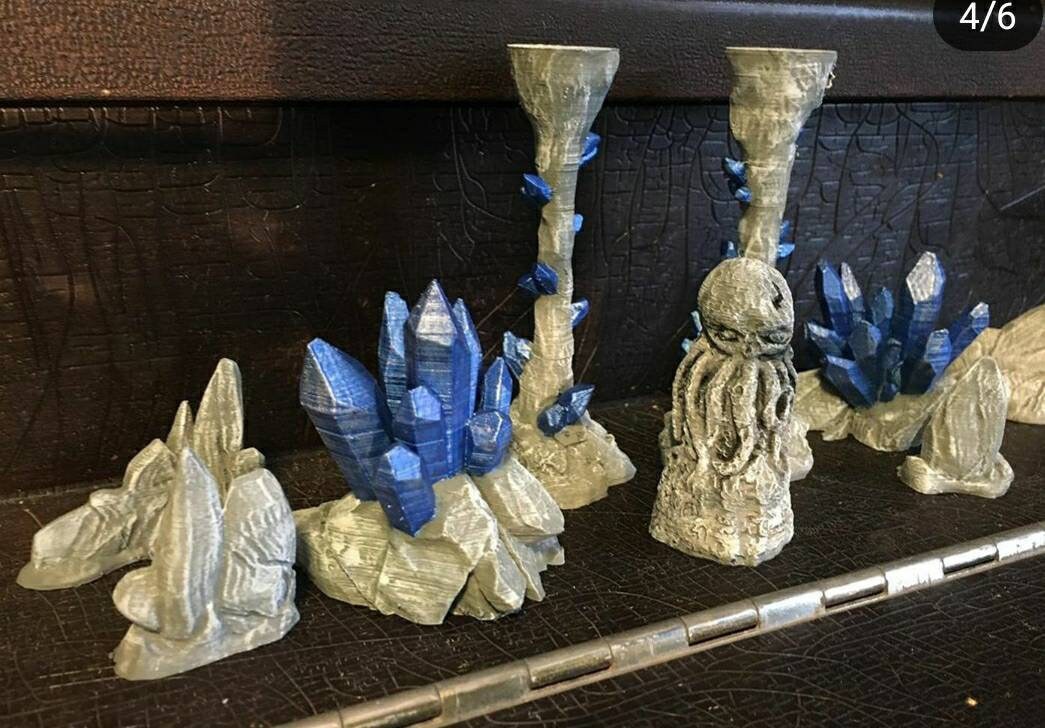 Unpainted /crystal Clusters/ Dungeons and Dragons/crystal - Etsy