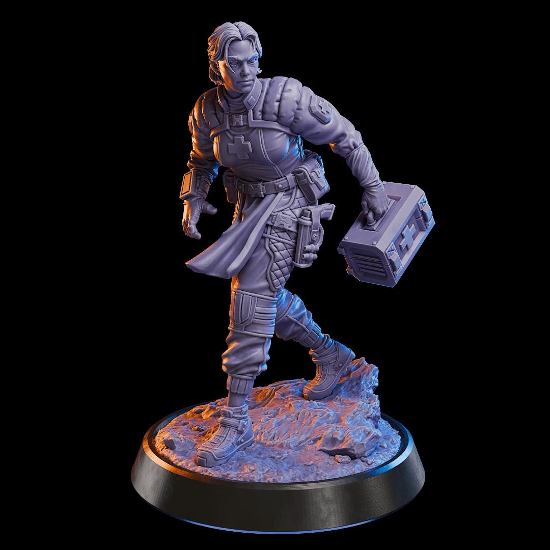 Ship Medic / RPG Unpainted Mini - Etsy