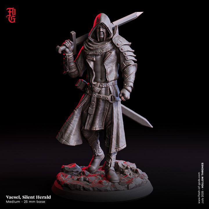 Male Masked Fighter With Sword / DND Unpainted Mini - Etsy