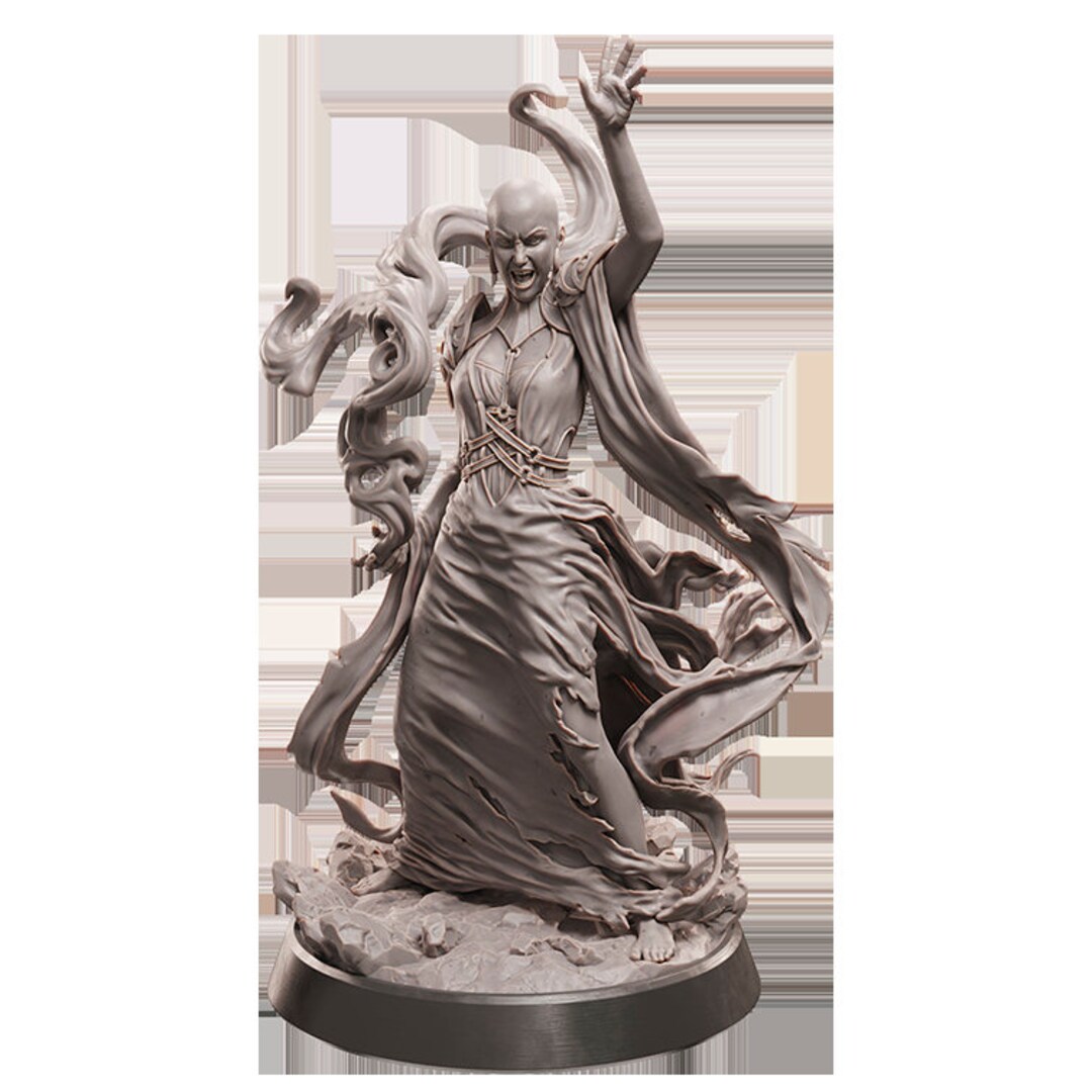 Female Necromancer Wizard Dnd - Etsy