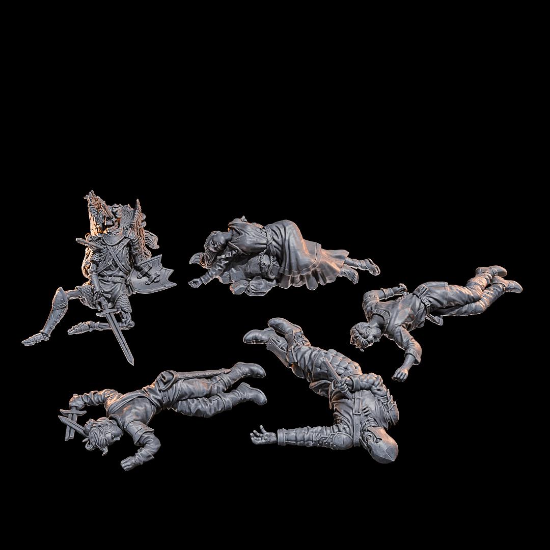 Deceased Party Members / DND Mini/ Set of 5 - Etsy