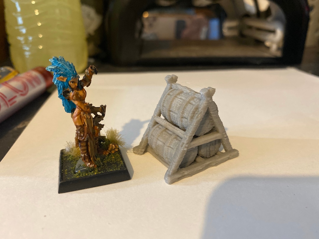 Barrels in a Rack / Dnd / 28mm - Etsy