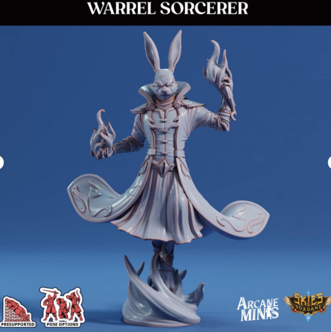 Rabbit Folk Sorcerer Dnd - Etsy