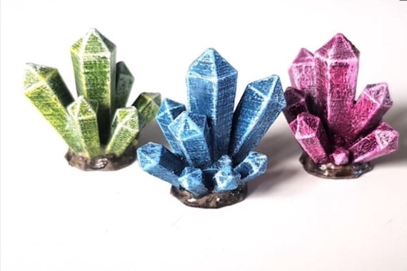Unpainted /crystal Clusters/ Dungeons and Dragons/crystal - Etsy