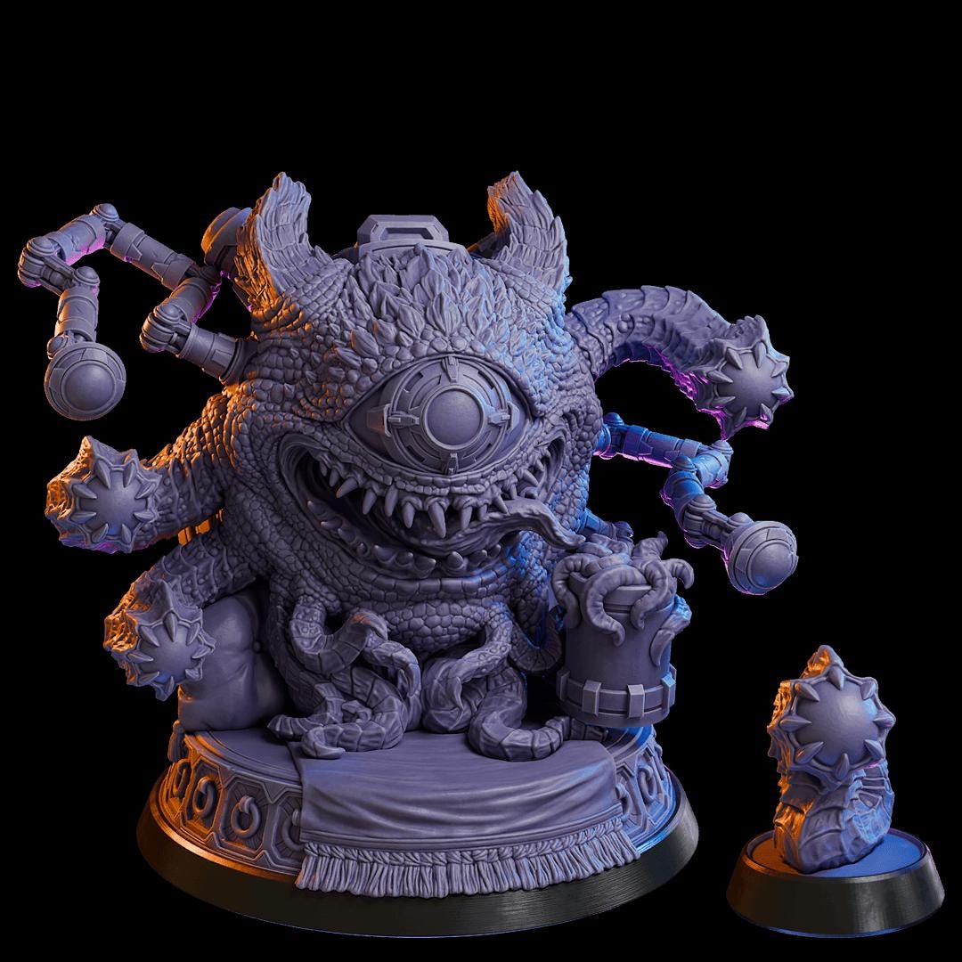 Biomech Watcher / Scifi / Unpainted DND - Etsy