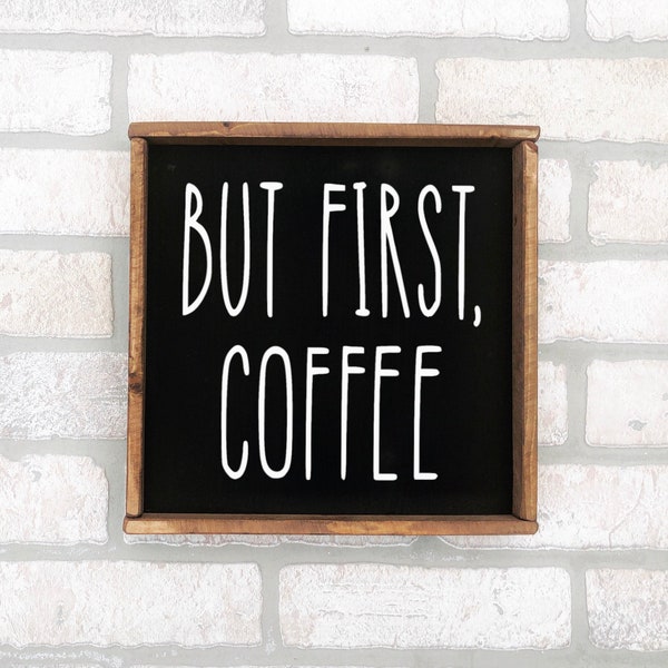 Wooden Coffee Sign - Etsy