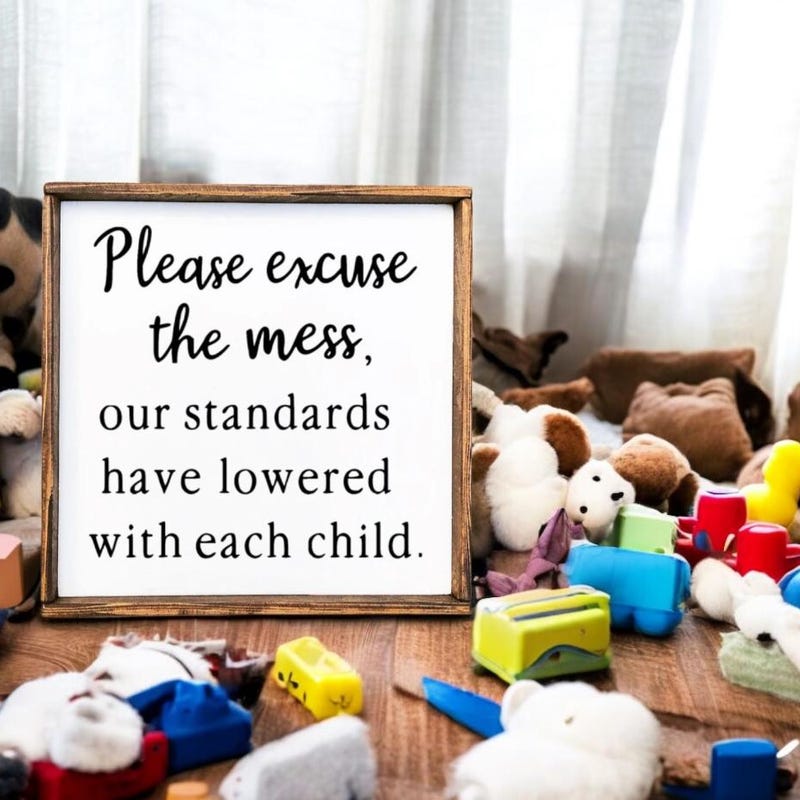 Messy House Sign - Etsy