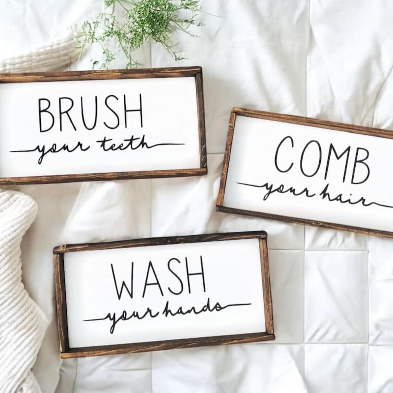 Rustic Bathroom Set - Etsy