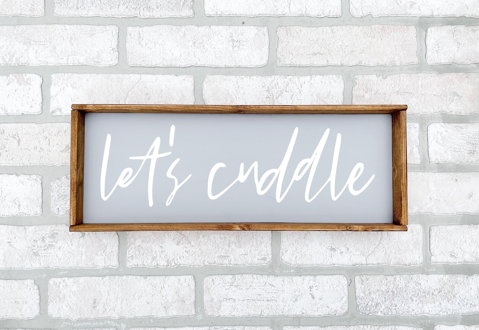 Lets Cuddle sign Wood Signs Wood Signs For Home Decor | Etsy