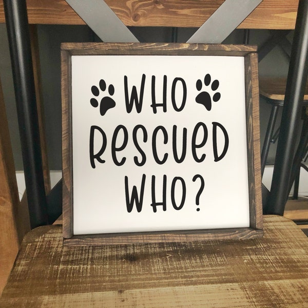 Rescue Dog Sign - Etsy