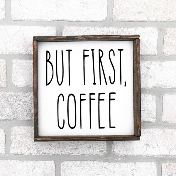 Wooden Coffee Sign - Etsy