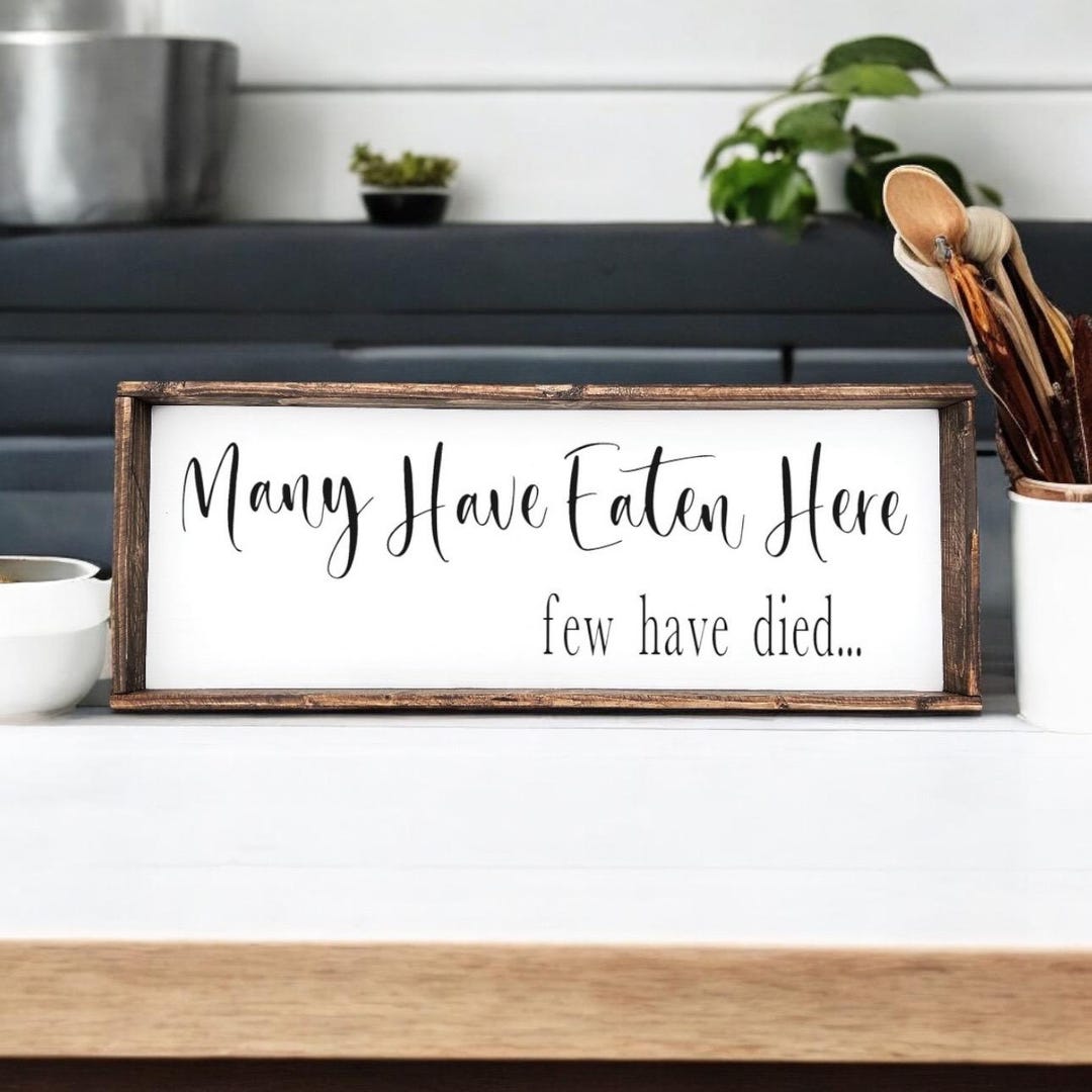 Funny Farmhouse Kitchen Sign, Rustic Humor, Funny Kitchen, Food Humor ...
