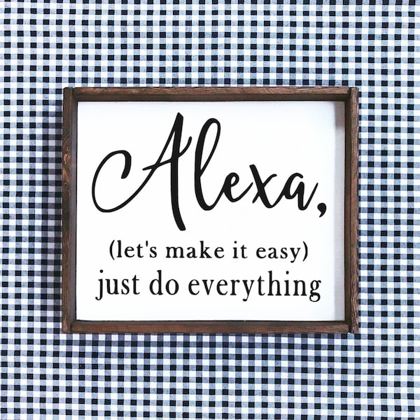 Alexa Sign - Etsy