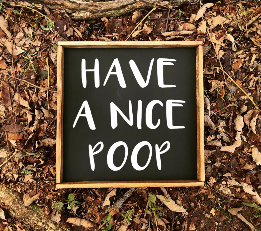 Have A Nice Poop sign Wood Signs Wood Signs For Home Decor | Etsy