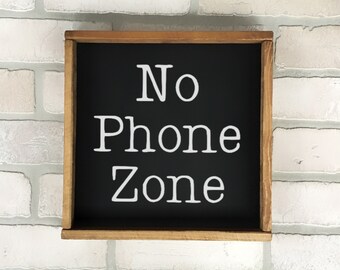 No Phone Zone Sign | Etsy