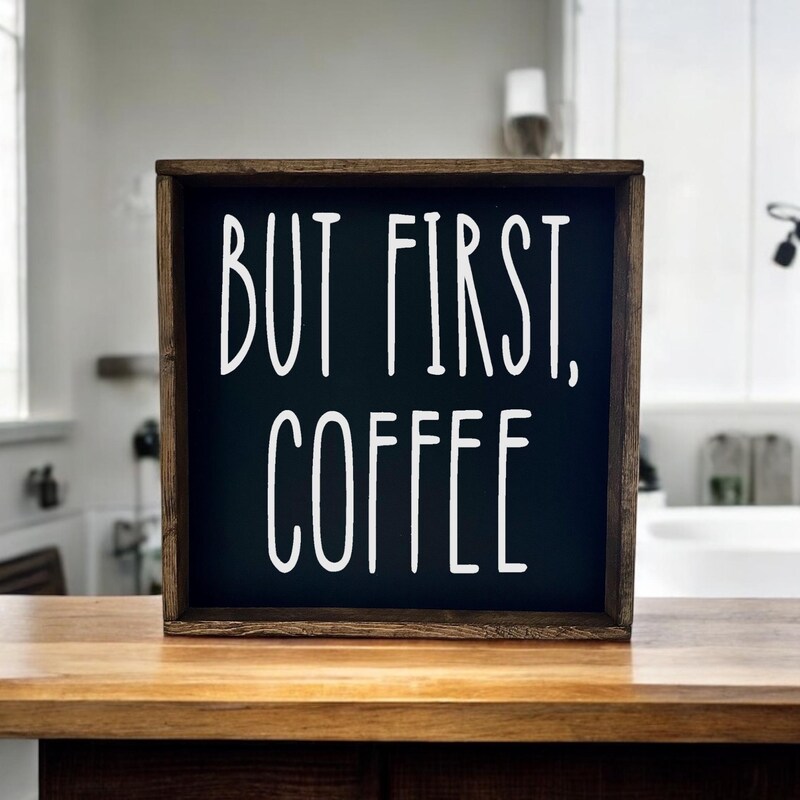 But First Coffee Sign - Etsy