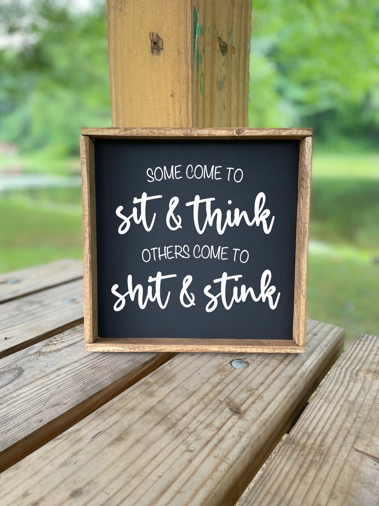 Some Come to Shit and Stink Sign Funny Bathroom Sign - Etsy