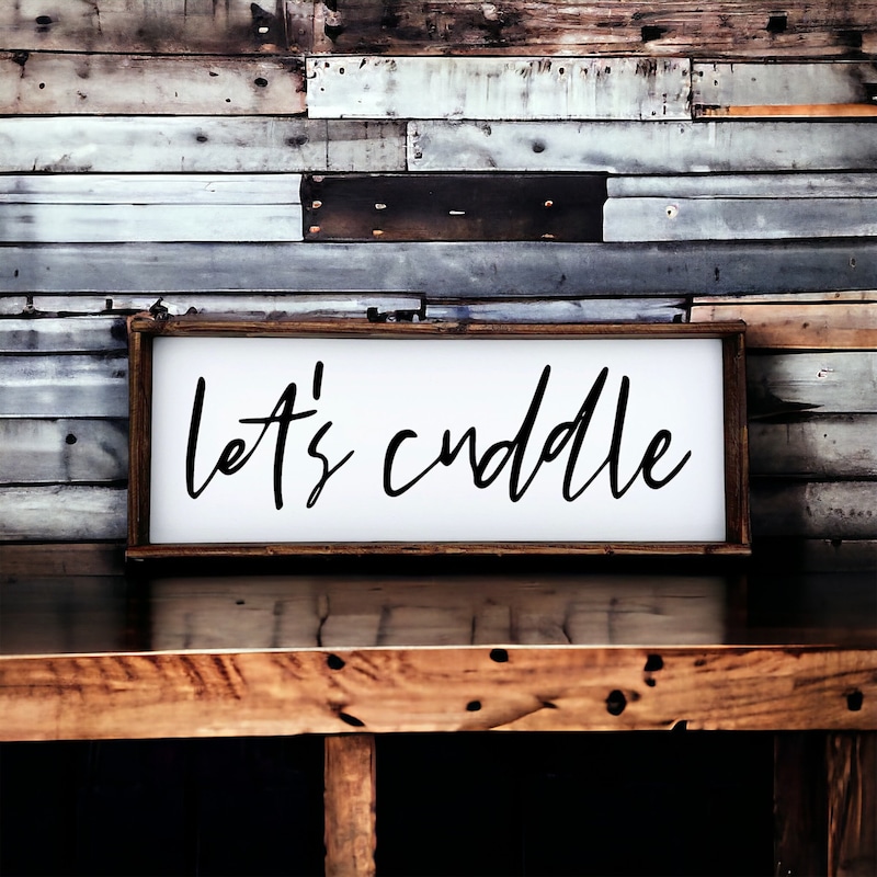 Lets Cuddle Sign - Etsy