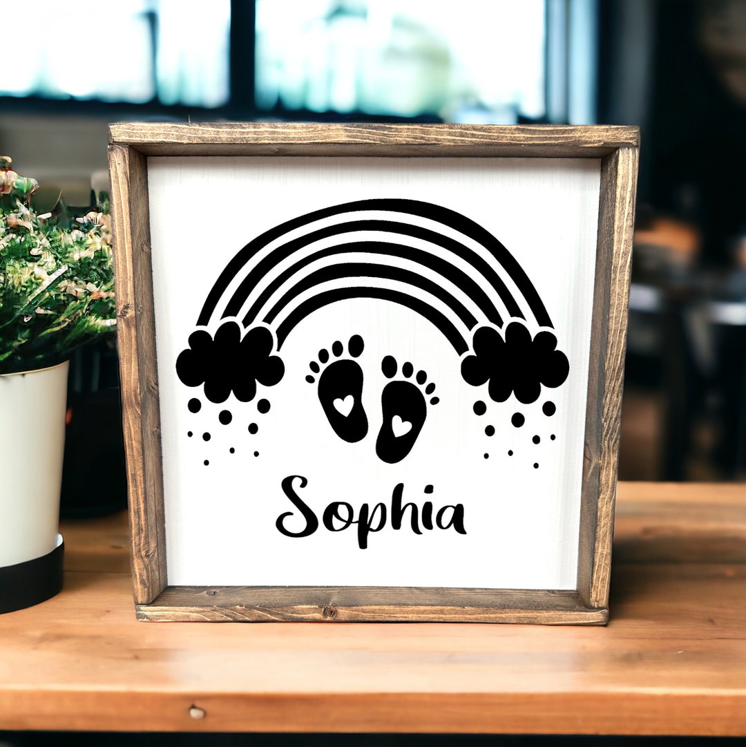 Custom Baby Name Sign Baby Gift New Mom Gift Baby Decor Baby Decor Sign ...