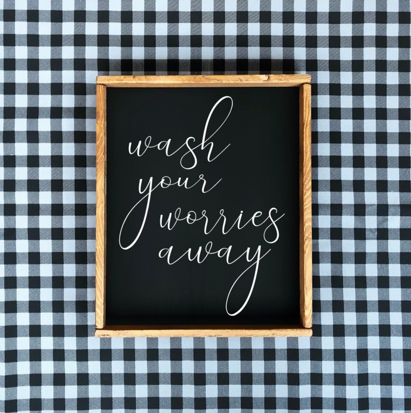 Wash Your Worries Away Sign Farmhouse Sign Wood Sign - Etsy