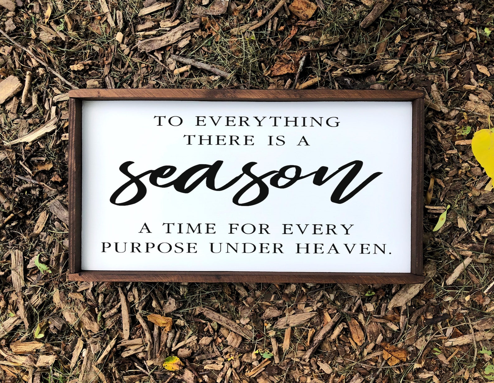 To Everything There Is A Season sign Home Decor Wall Decor | Etsy