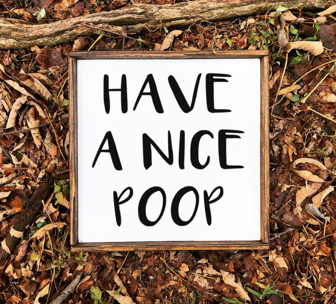 Have A Nice Poop Sign Wood Signs Wood Signs for Home Decor Farmhouse ...