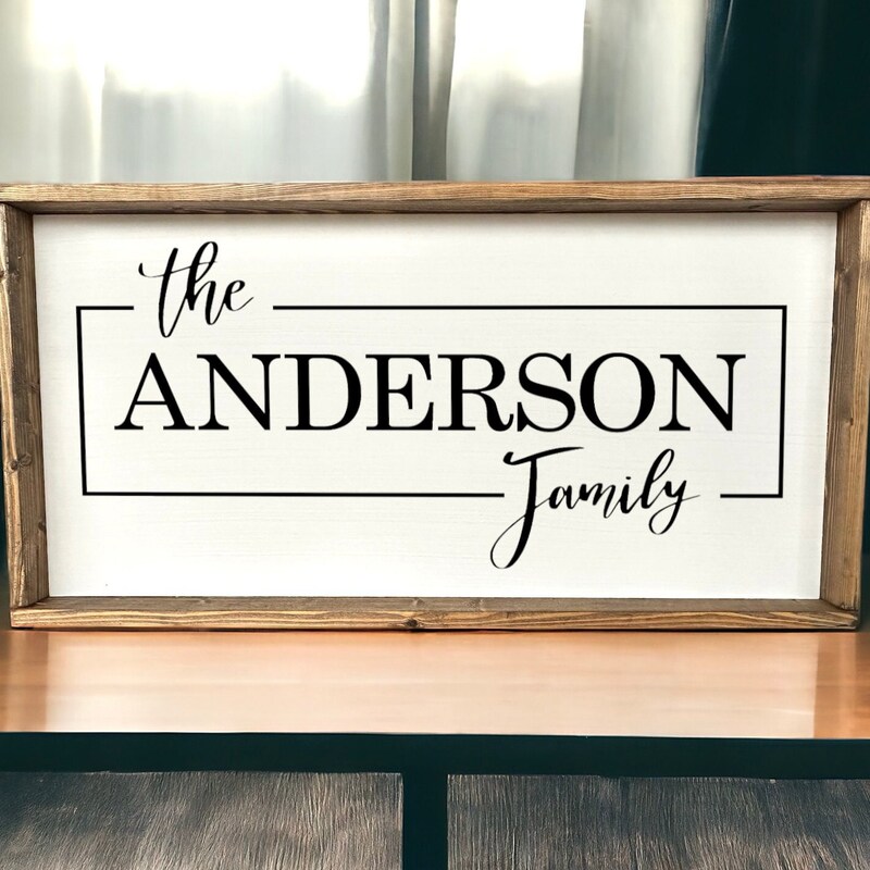 Family Name Sign - Etsy
