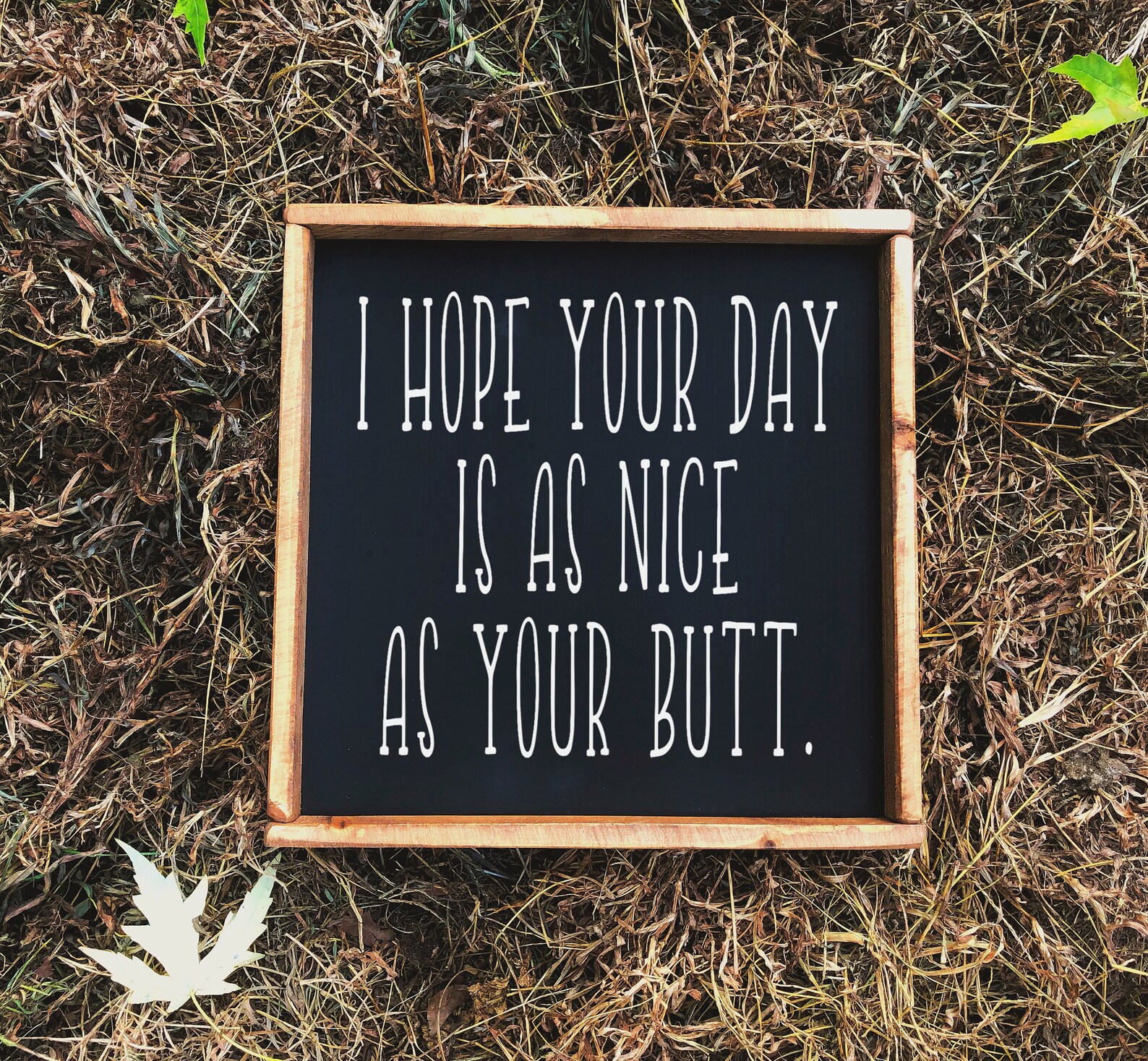 I Hope Your Day is as Nice as Your Butt Sign Wood Signs | Etsy