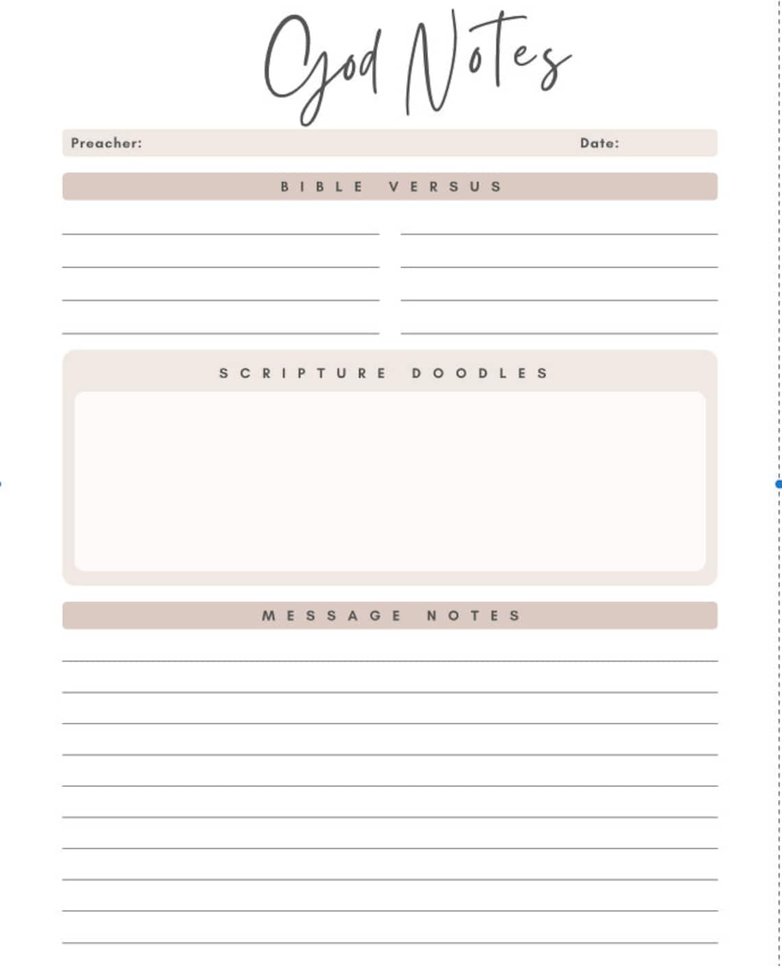 Kindle Scribe Template/52 Week Bible Notes/journal - Etsy