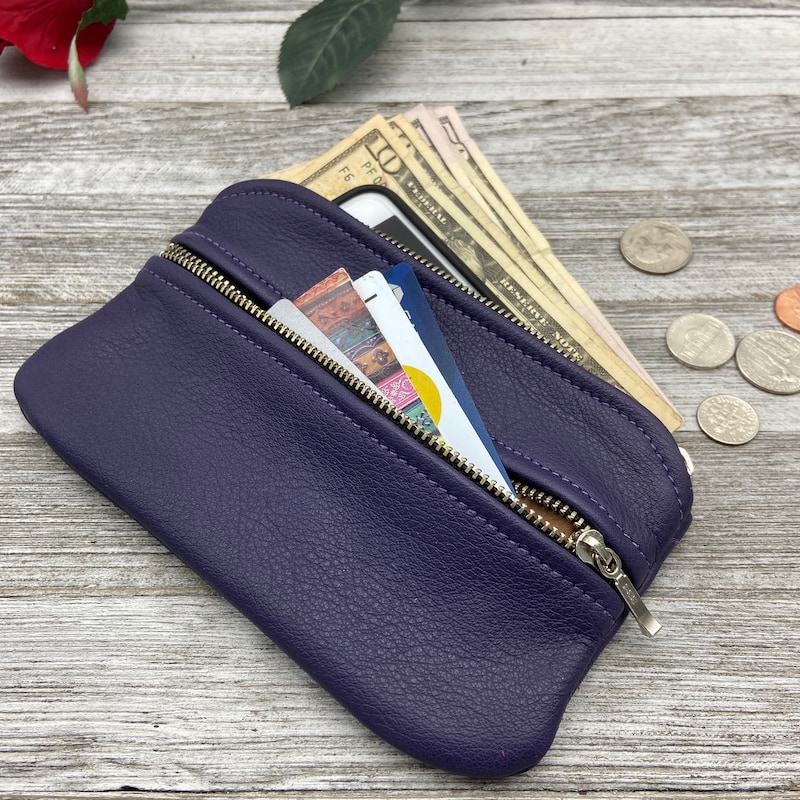 Womens 2 Zipper Wallet - Etsy