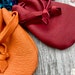 Deerskin Pouch, Small Leather Drawstring Pouch, 4.5-inch X 3.5-inch ...