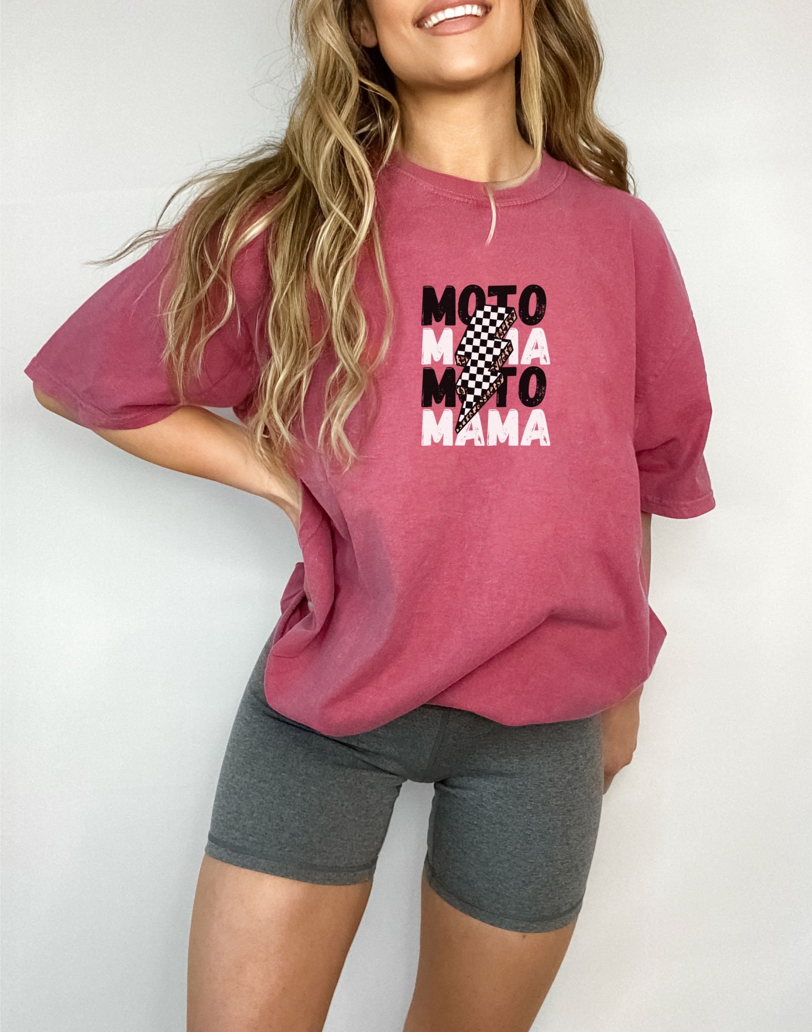 Moto Mama Comfort Colors Shirt: Personalized Motocross Mom Tee - Etsy