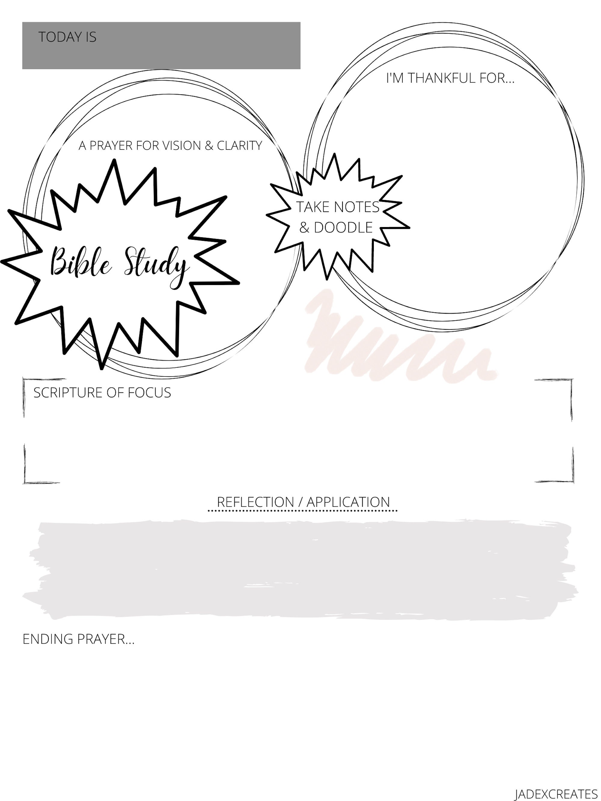 Bible Study Notes Sheet | Etsy