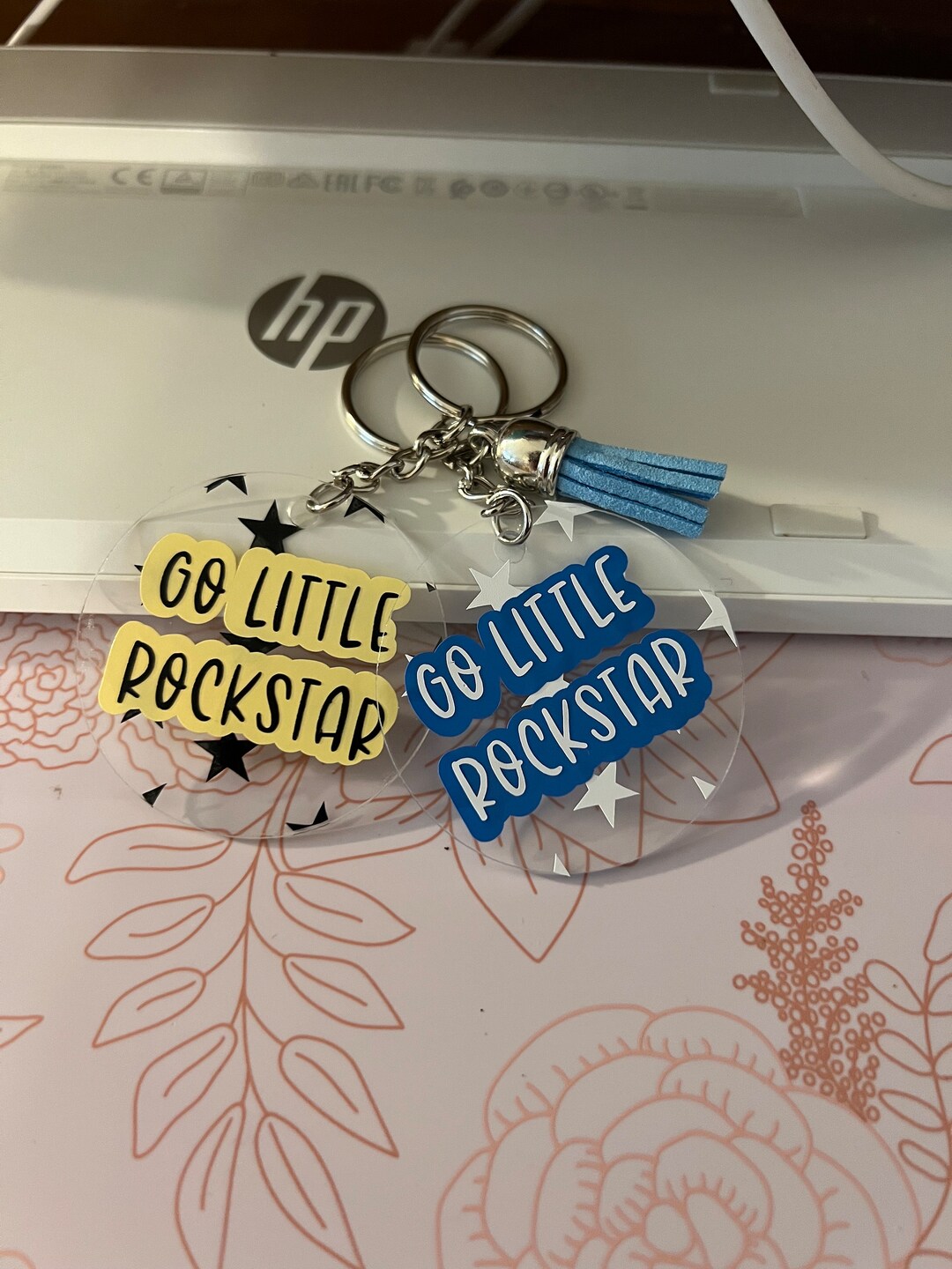 Go Little Rockstar Keychain - Etsy