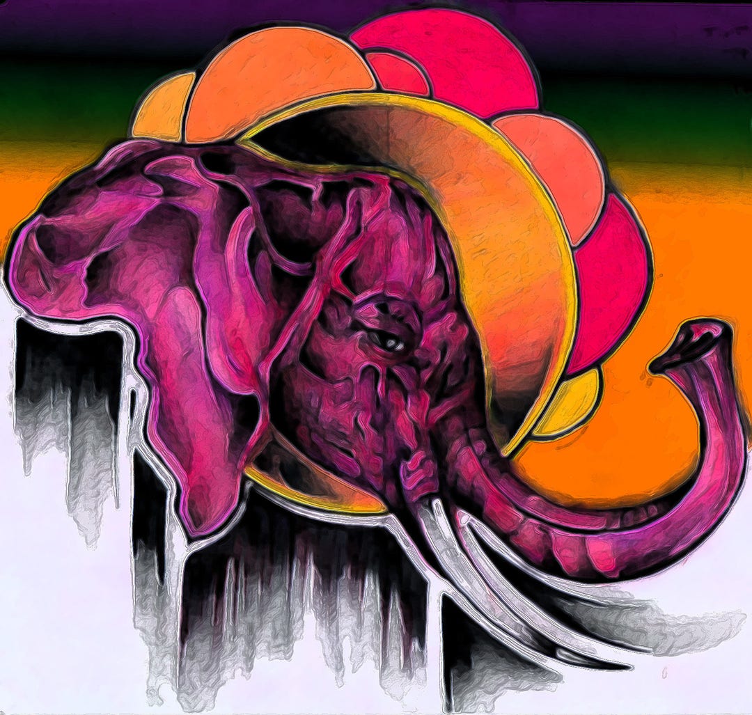 Elephant Horizon - Etsy