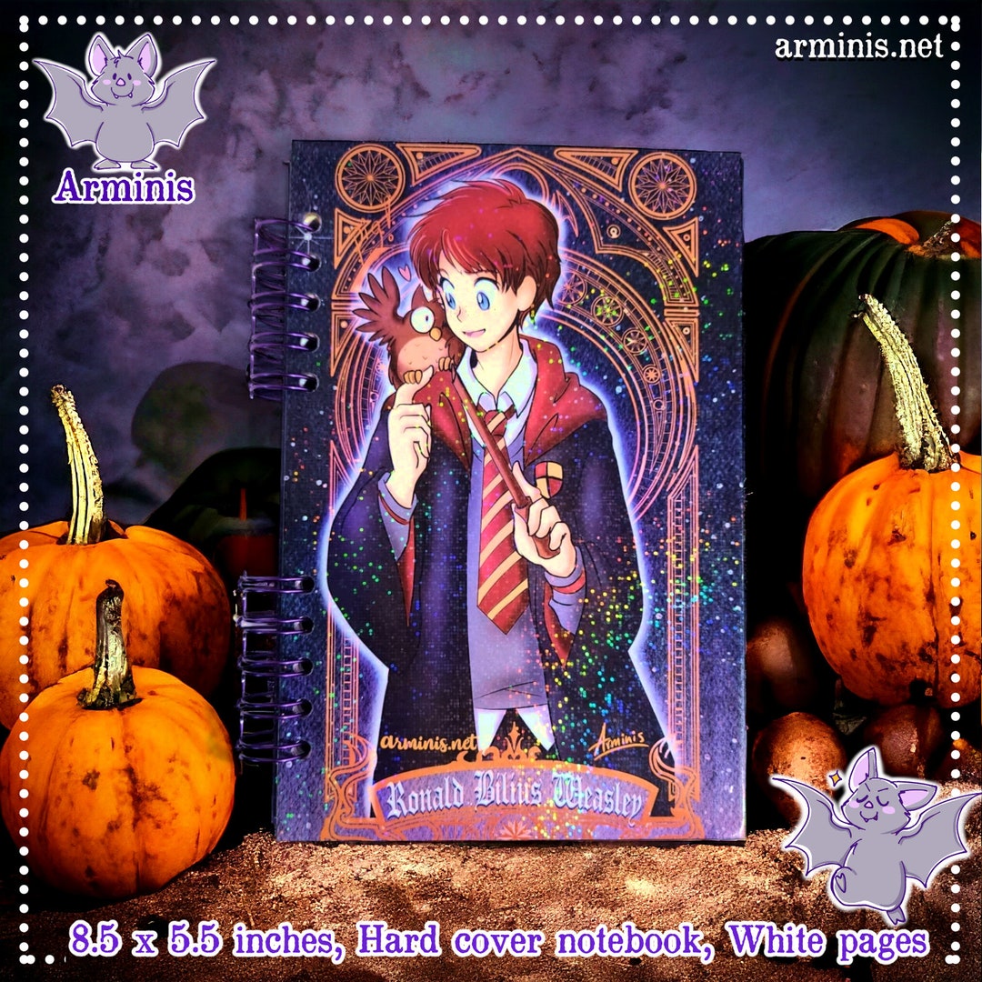 Ron Wizard Fan Art Sketch Book, Blank Page Notebook - Etsy